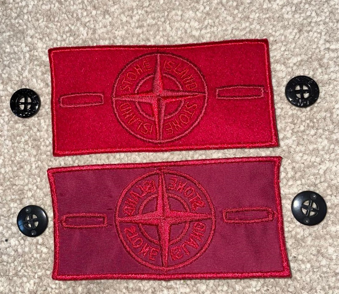 Stone Island Badge (Red) - BadgesRus - Buy Stone Island Badges
